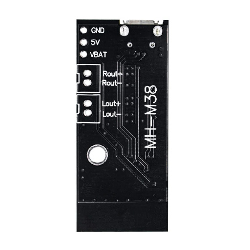 ماژول بلوتوث صوتی MH-M38 دارای 2 خروجی آمپلی فایر 5W - الکمیک